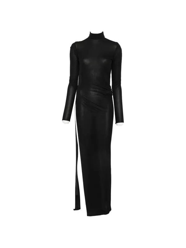Gucci Turtleneck Long Sleeve Maxi Dress - Multicolor