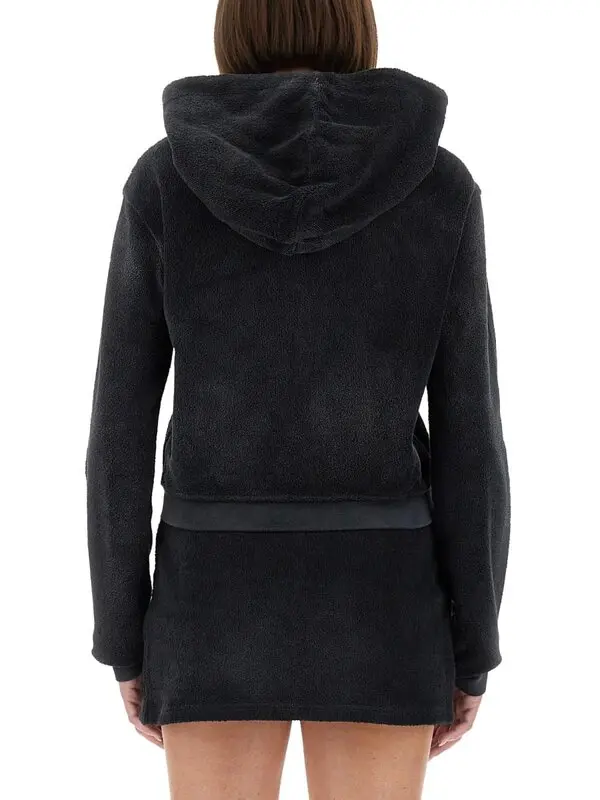 Alexander Wang Cotton Terry Sweatshirt - Black