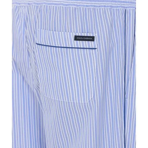 Dolce & Gabbana Striped Poplin Pants
