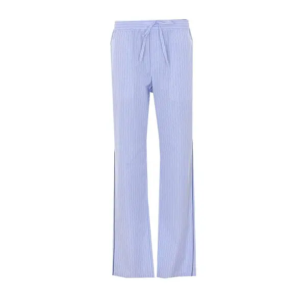 Dolce & Gabbana Striped Poplin Pants - Blue