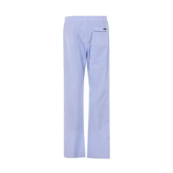 Dolce & Gabbana Striped Poplin Pants - Blue
