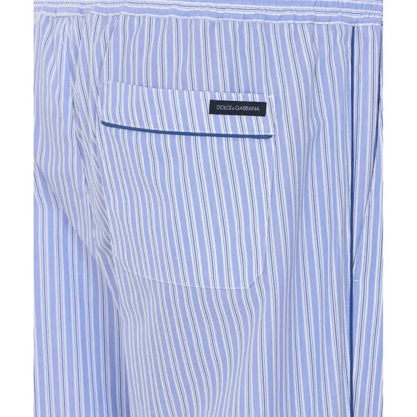 Dolce & Gabbana Striped Poplin Pants