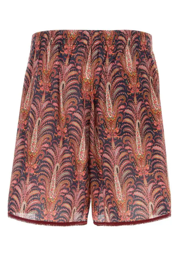 Valentino Garavani Printed Cotton Bermuda Shorts - Multicolor
