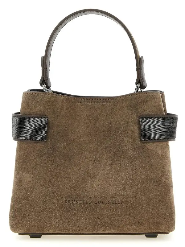 Brunello Cucinelli Essence' Small Handbag - Brown