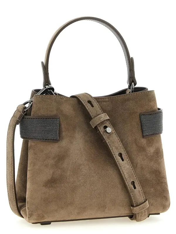 Brunello Cucinelli Essence' Small Handbag - Brown