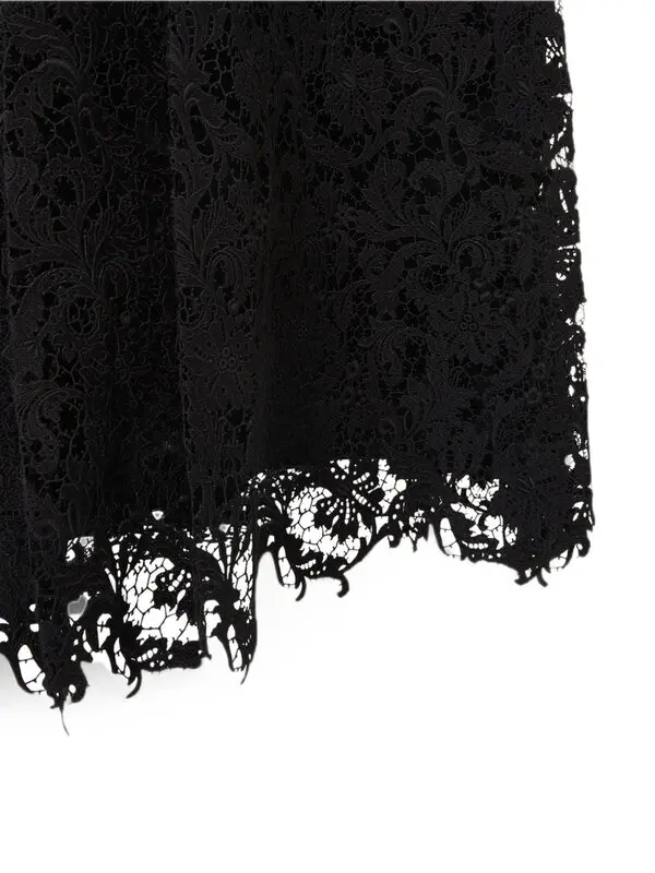 Fendi Macramé Lace Midi Skirt