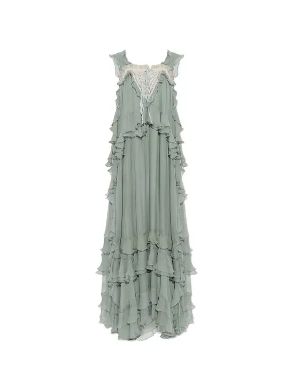 Chloé Silk Maxi Dress - Multicolor