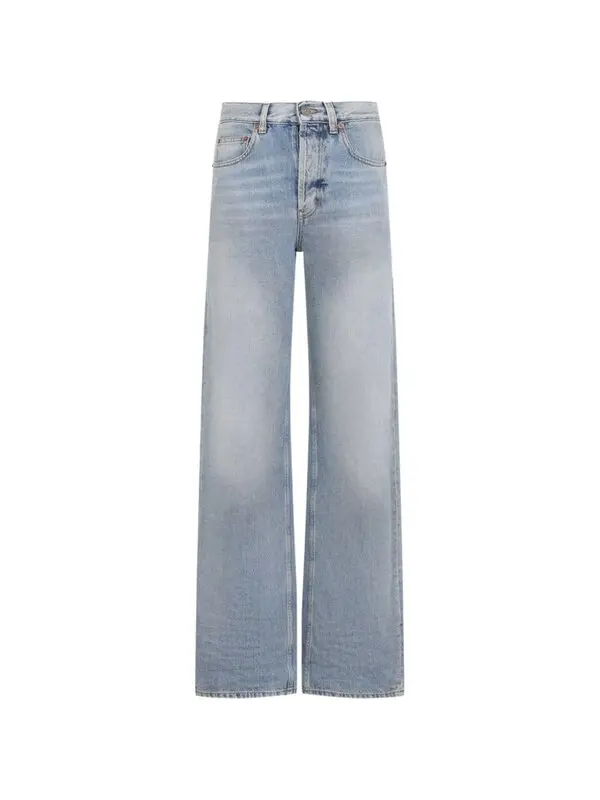 Saint Laurent Baggy Denim Jeans - Multicolor