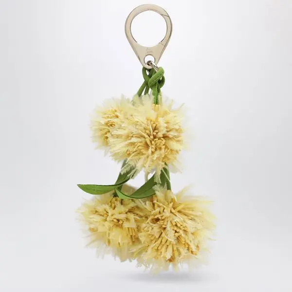 CHRISTIAN LOUBOUTIN Leather Bag Charm In The Shape Of A Mimosa - Multicolor