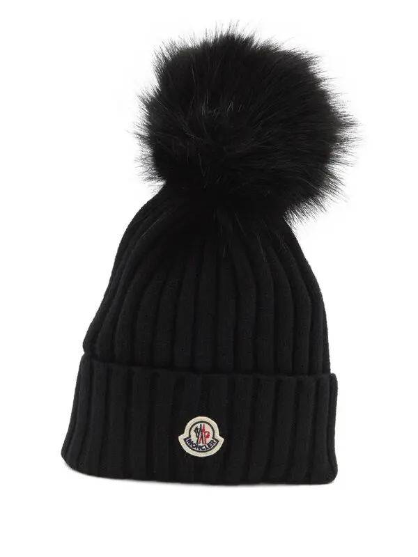 Moncler Logo Wool Beanie