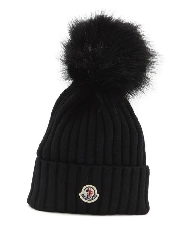 Moncler Logo Wool Beanie - Multicolor