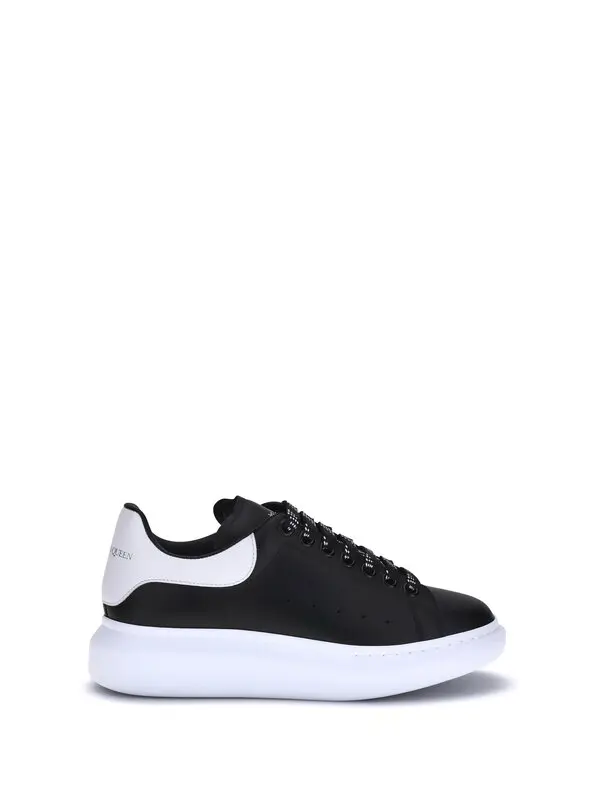 Alexander McQueen Leather Sneakers - Black