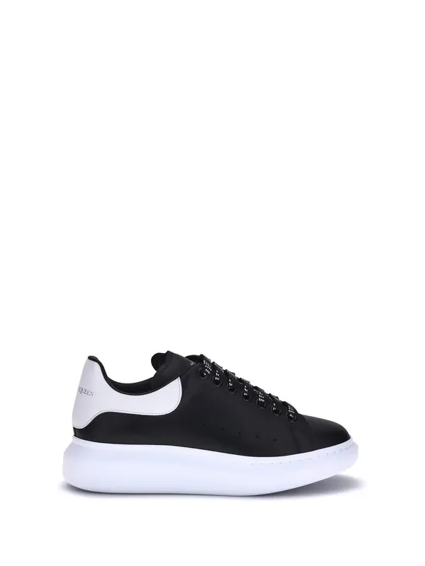 Alexander McQueen Leather Sneakers - Black