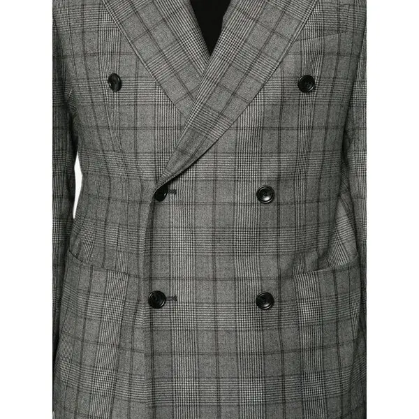 Tagliatore Grey Suits Double Breasted Suits