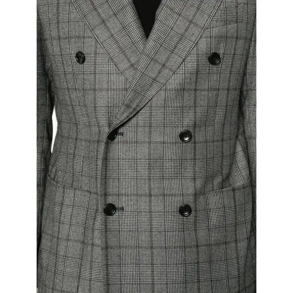 Tagliatore Grey Suits Double Breasted Suits