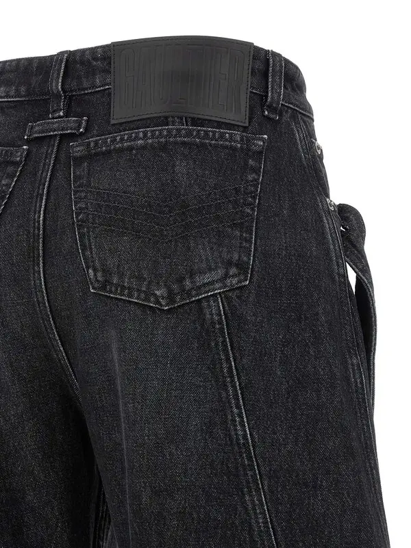 JEAN PAUL GAULTIER Low Waist Jeans - Black