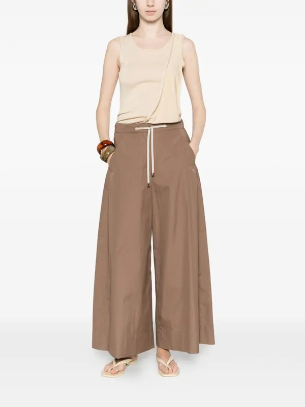 Max Mara Cotton Wide-leg Trousers