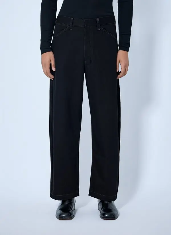 LEMAIRE Maxi Workwear Pants - Black