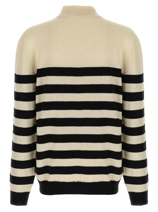 Balmain Striped Wool And Cashmere Sweater - Multicolor