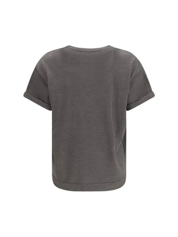 Brunello Cucinelli Cashmere Glitter T-shirt