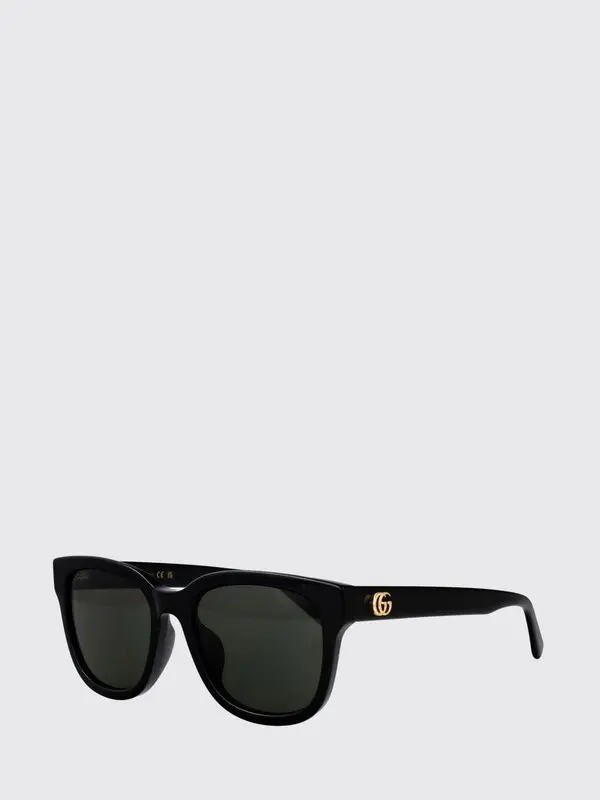 Gucci Cat-eye Acetate Sunglasses With Gg Monogram And Dark Lenses - Gray