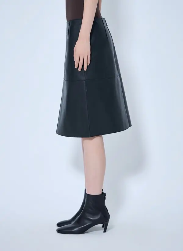 TOTEME Paneled Leather Skirt