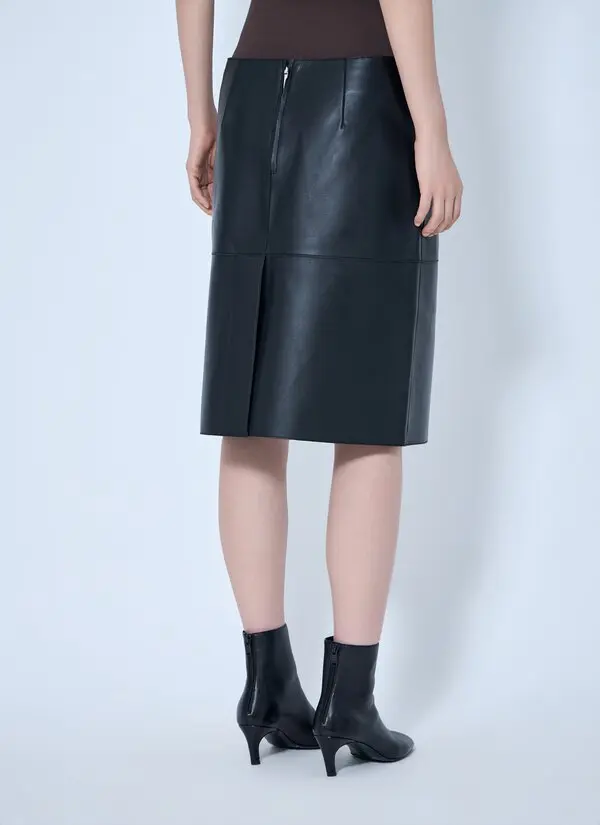 TOTEME Paneled Leather Skirt