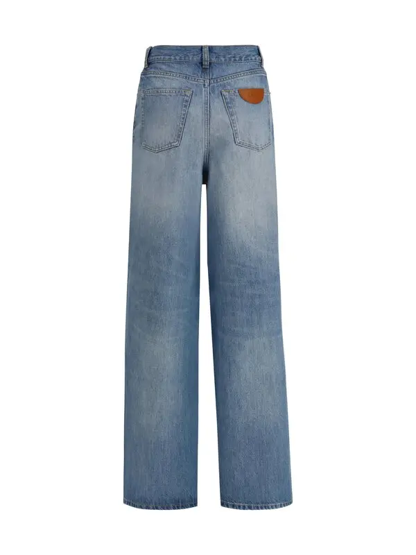 Chloé High-rise Wide-leg Jeans - Blue