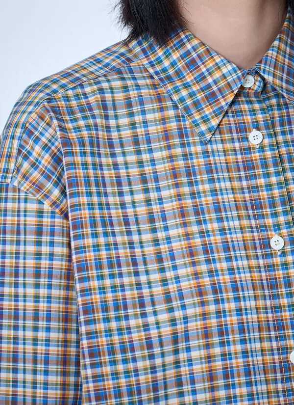 TOTEME Classic Check Cotton Poplin Shirt - Multicolor
