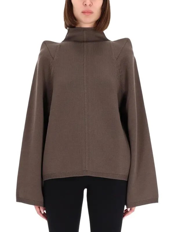 Rick Owens Wool Top Sweater - Gray