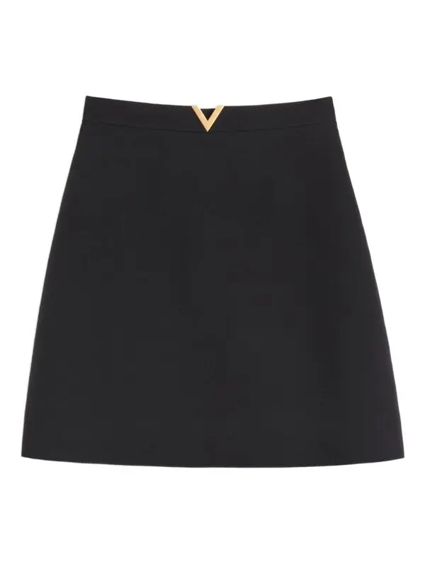 Valentino Garavani Vlogo Signature Wool And Silk Skirt - Multicolor