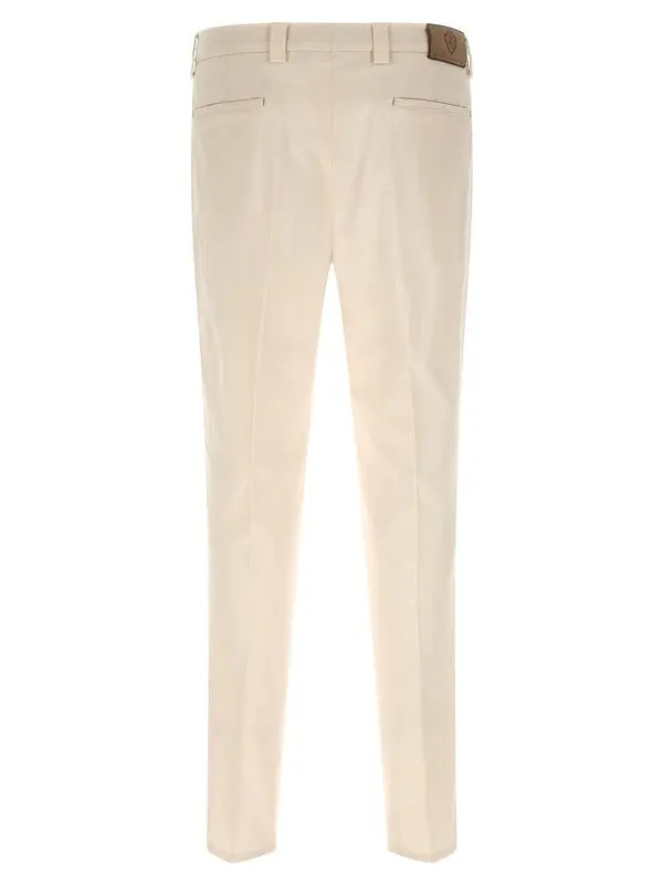 Brunello Cucinelli American Pima Cotton Pants - White