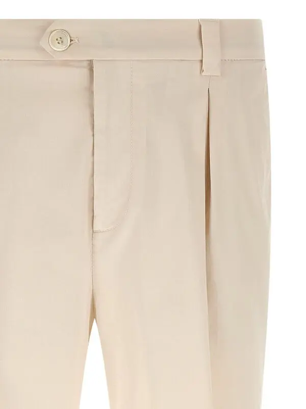 Brunello Cucinelli American Pima Cotton Pants - White