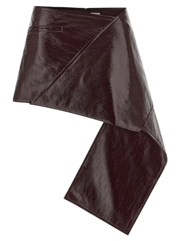 COURREGES Fold Vinyl Mini' Skirt