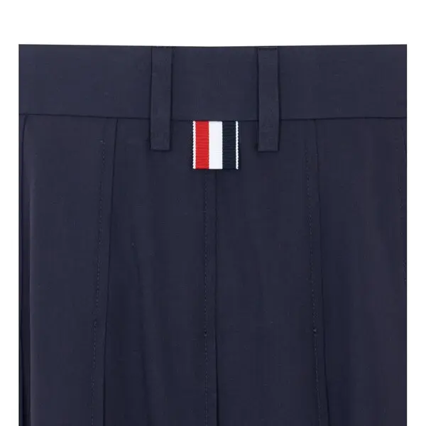 Thom Browne Logo Pleated Skirt
