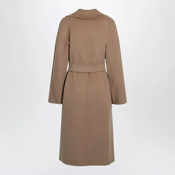 Max Mara Belted Wool Blend Coat - Brown