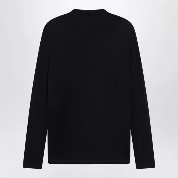 Prada Wool Sweater With Re-nylon Pocket - Blue
