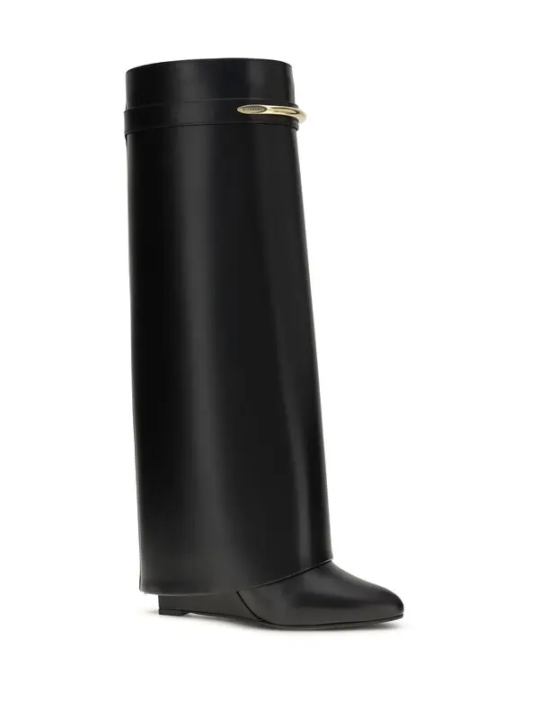 Givenchy Leather Shark Boots - Black