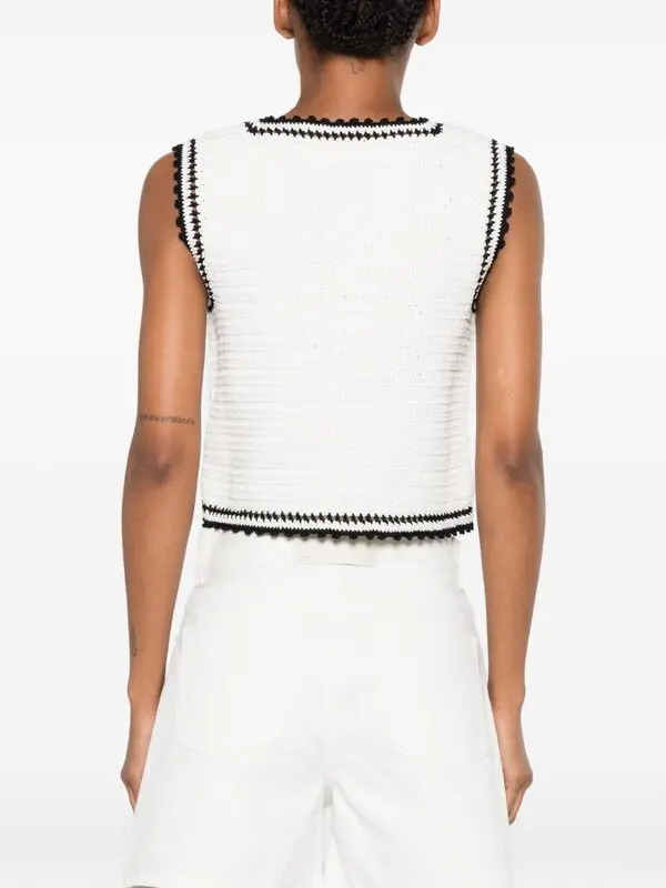 Celine Crochet Cotton Top