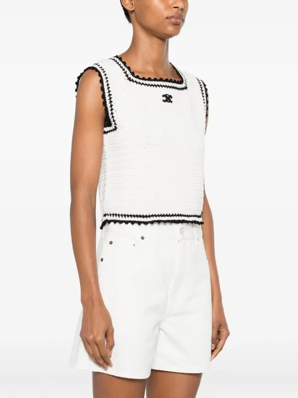 Celine Crochet Cotton Top