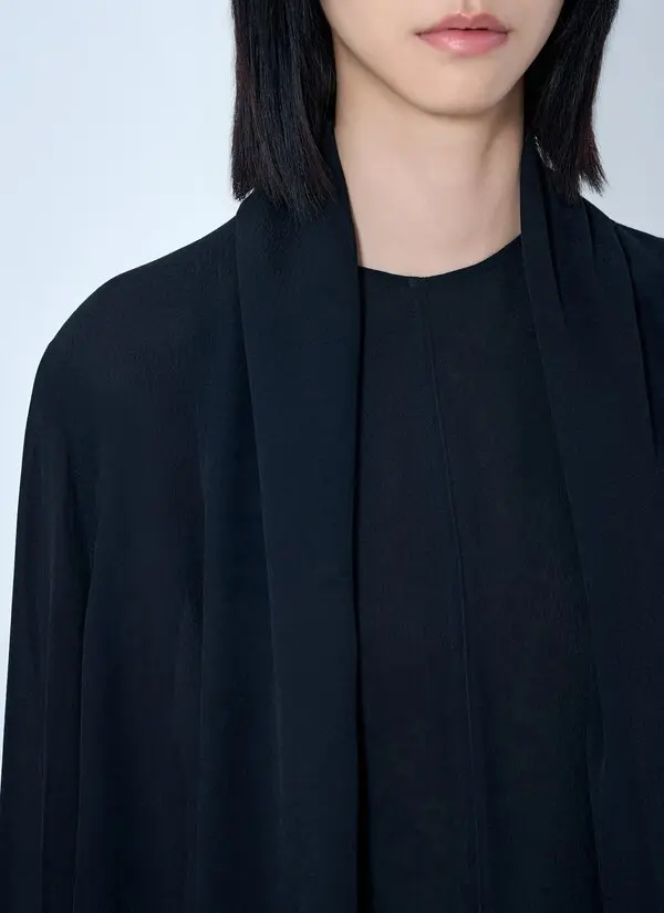 TOTEME Draped Scarf Blouse