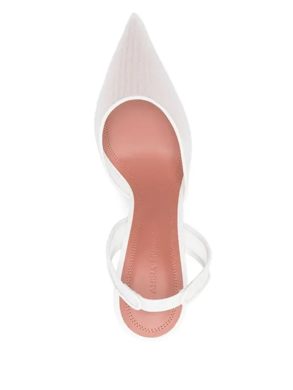 Amina Muaddi Holli Slingback Pumps