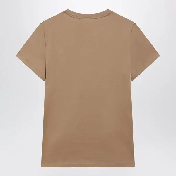 Max Mara Camel Cotton Jersey T-shirt - Brown