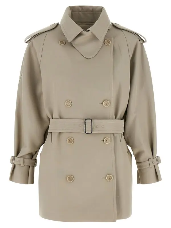 Max Mara Mxscacio' Trench Coat - Cream
