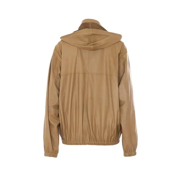 Auralee Calf Leather Blouson - Cream