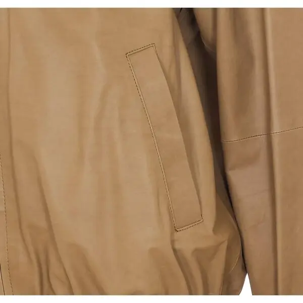 Auralee Calf Leather Blouson - Cream