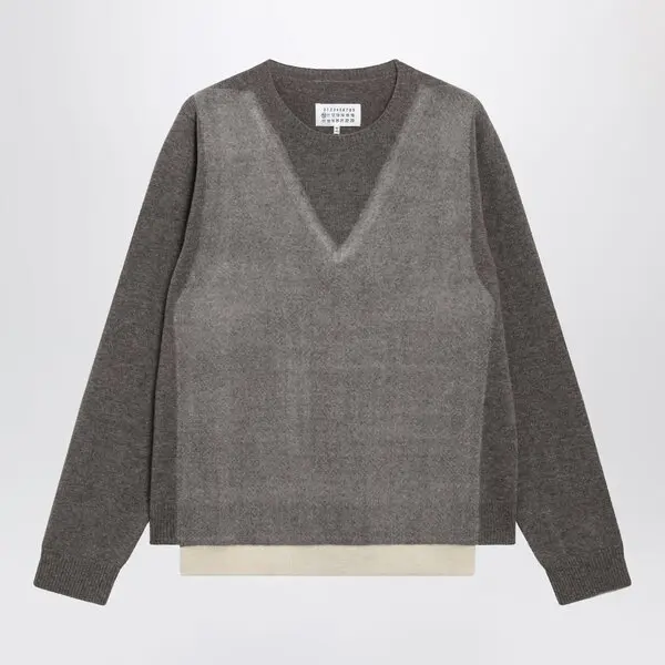 MAISON MARGIELA Lambswool Sweater - Cream