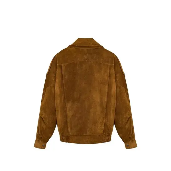 Saint Laurent Oversized Calfskin Leather Jacket