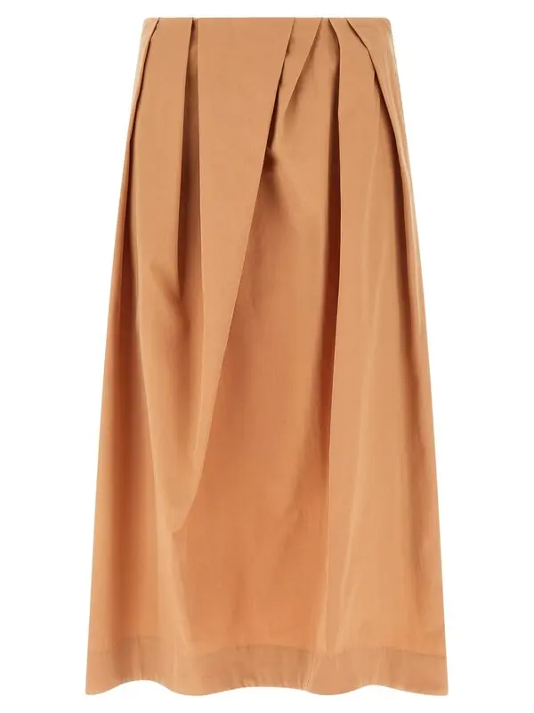 Dries Van Noten Sonista Cotton Midi Skirt