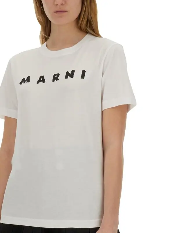 Marni Cotton T-shirt With Logo